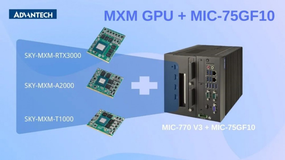 强强联合 | 研华模块化计算机搭配MXM GPU显卡，高性能边缘AI计算方案上新！ - 研创科技